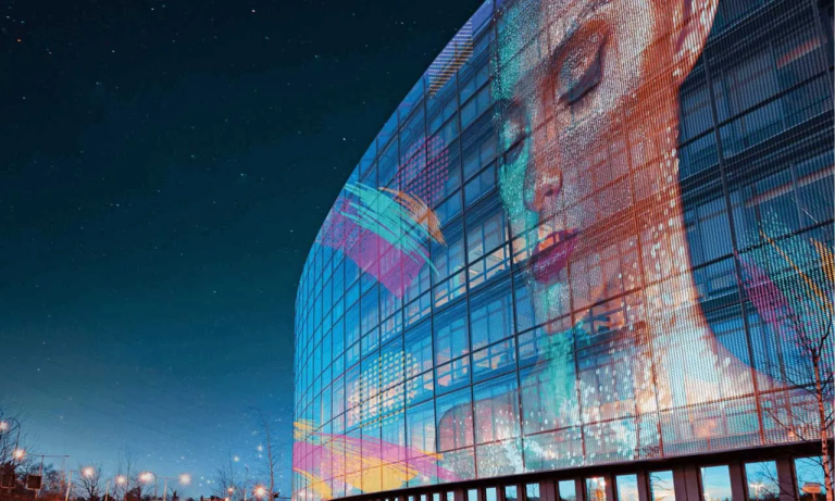 Ứng dụng của màn hình LED trong suốt - HCOM